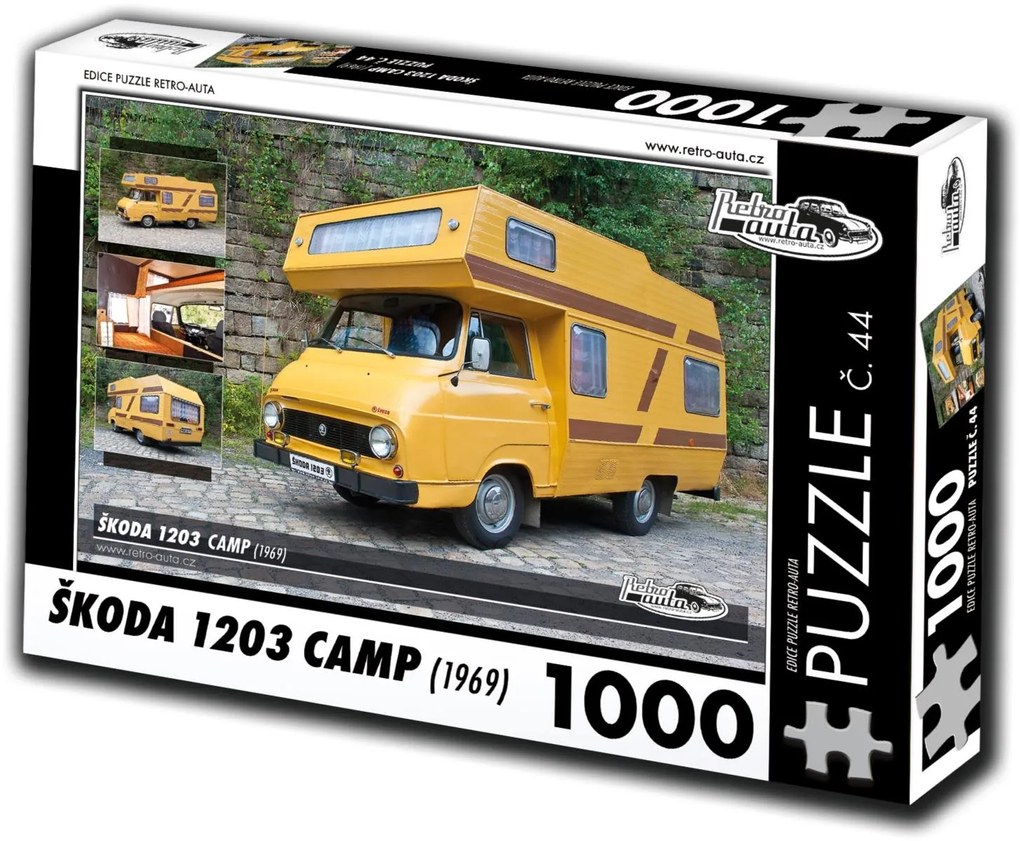 Puzzle retro-auta puzzle č. 44 škoda 1203 camp (1969) 1000 dílků