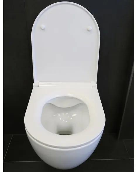 EBS Urban City WC závěsné Rimfree, bílá WCURBANC