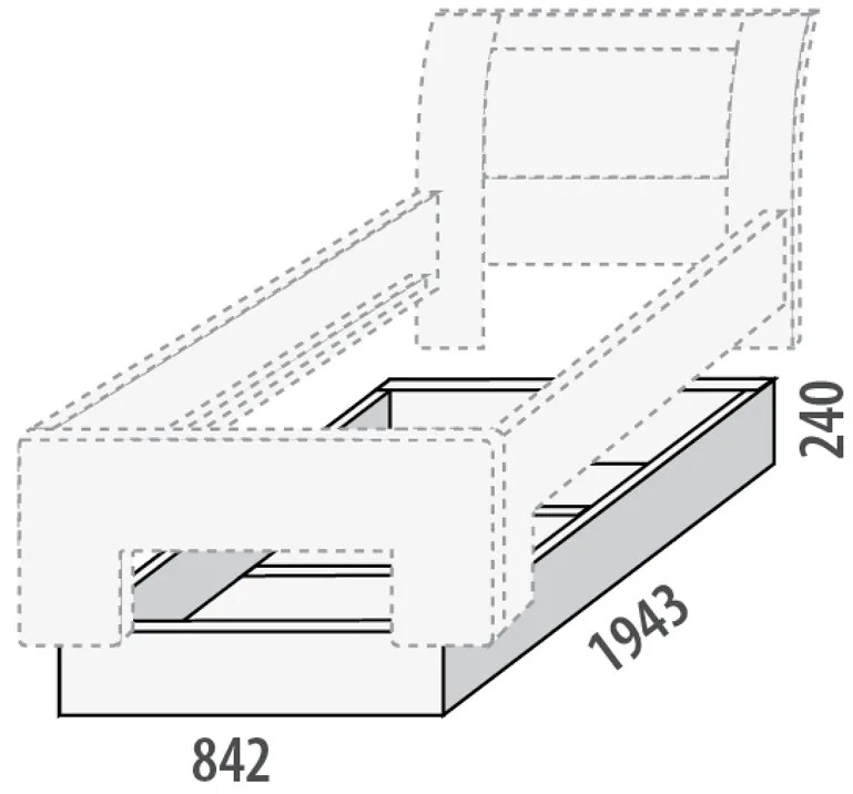 Úložný prostor Sofia výklopný 90 Domestav F136 Materiál: Buk cink, Barevne provedení: Moření