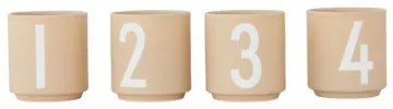 Espresso Cups, set 4 béžová Design Letters
