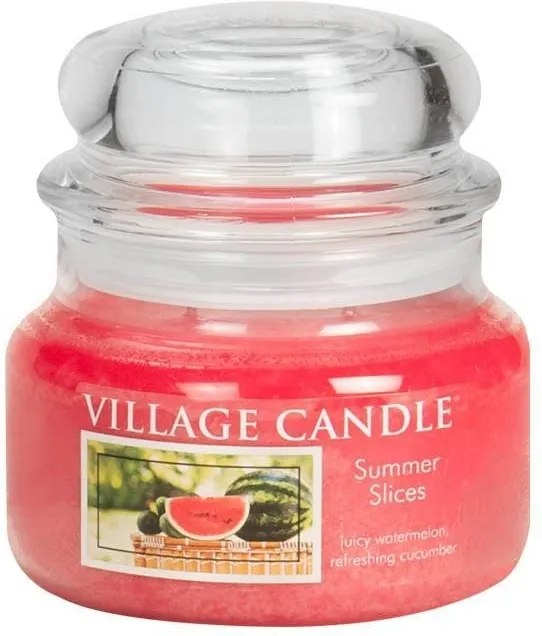 Village Candle Vonná svíčka ve skle, Letní pohoda - Summer Slices, 11oz Premium