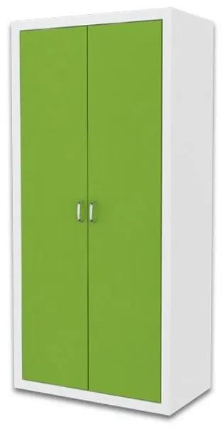 Expedo Dětská šatní skříň JAKUB, color, bílý/zelený