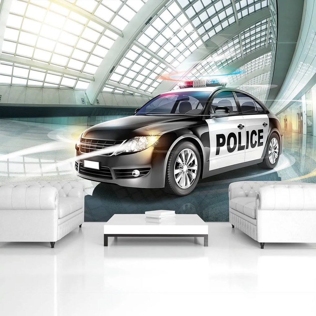 Fototapeta - Policejní auto (152,5x104 cm)