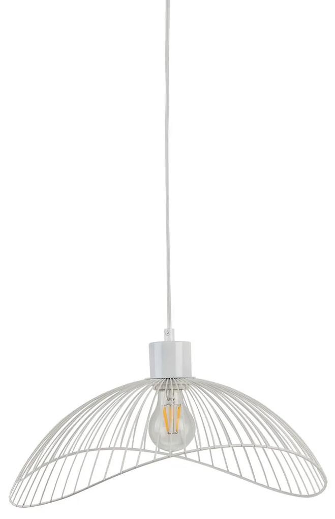 Závěsné osvětlení ve skandinávském stylu NUNEZ, bílé, 50cm Italux Nunez PND-1702-1-L-W