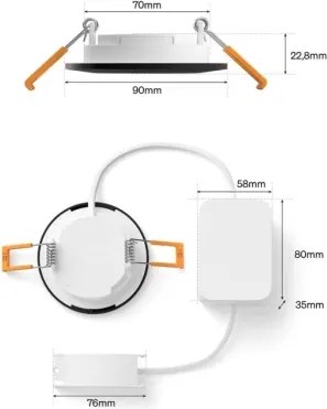 Philips - SADA 3x LED RGBW Stm. koup. podhled. svít. Hue SLIM LED/8,3W/230V IP44