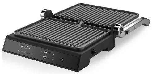Niceboy ION Grillmaster - Kontaktní gril 2000W/230V černá/matný chrom