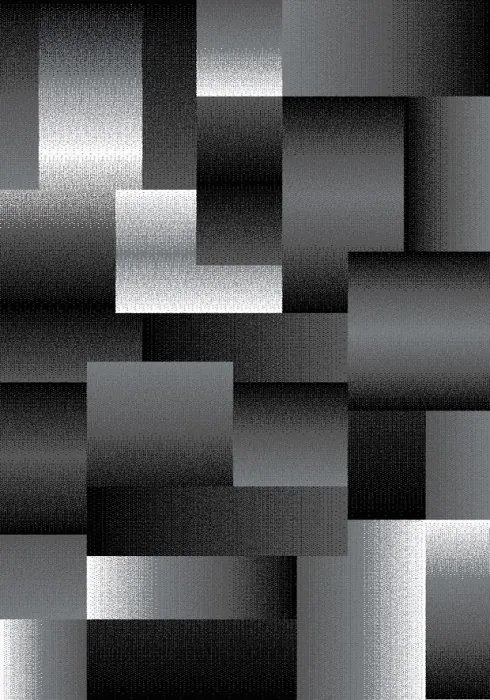 Kusový koberec Miami 6560 black 80 x 150 cm