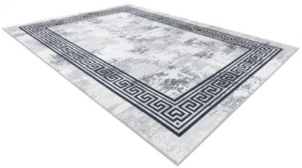 ANDRE mycí kobereček 1189 Mramor, řecký protiskluz černý / bílá velikost 160x220 cm | krásné koberce cz