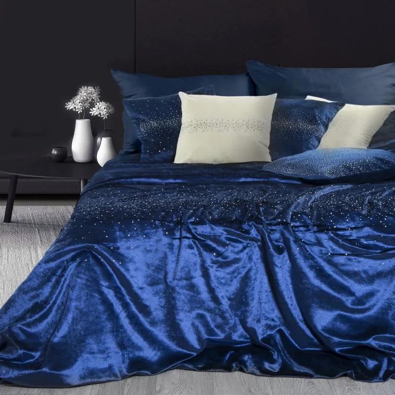 Luxusní přehoz na postel BLACK, modrá, 200x220 cm Mybesthome