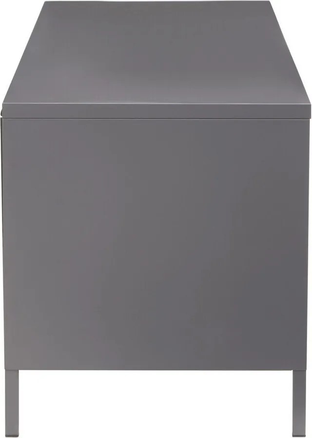 Šedý ocelový TV stolek 150x50x45 cm Acier – Premier Housewares