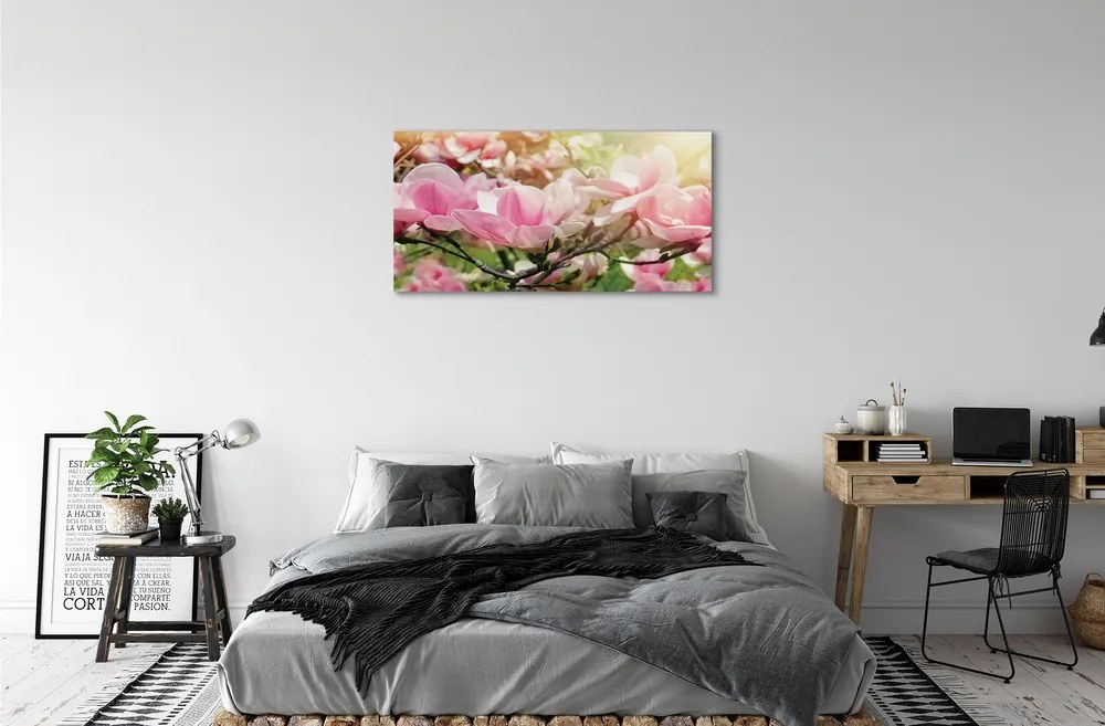 Obrazy na plátně květiny 140x70 cm
