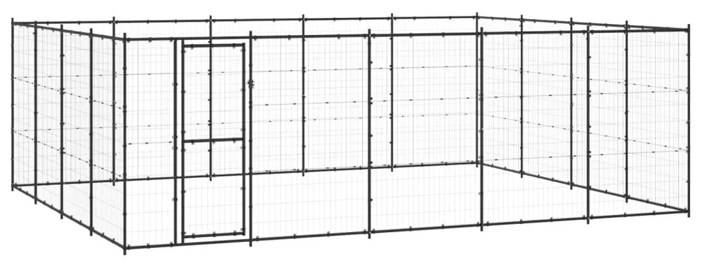 Venkovní psí kotec ocel 24,2 m²