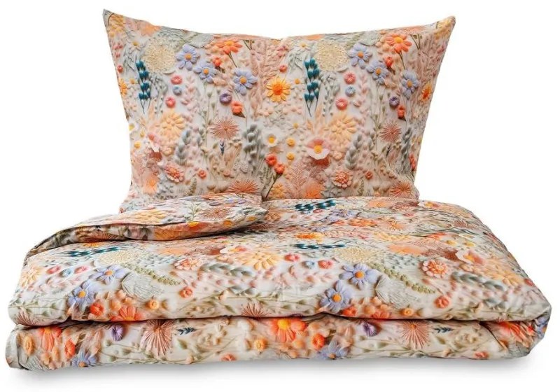 Francouzské 5D povlečení 200x200, 70x90cm Polní kvítí Kvalitex 7120001595Z