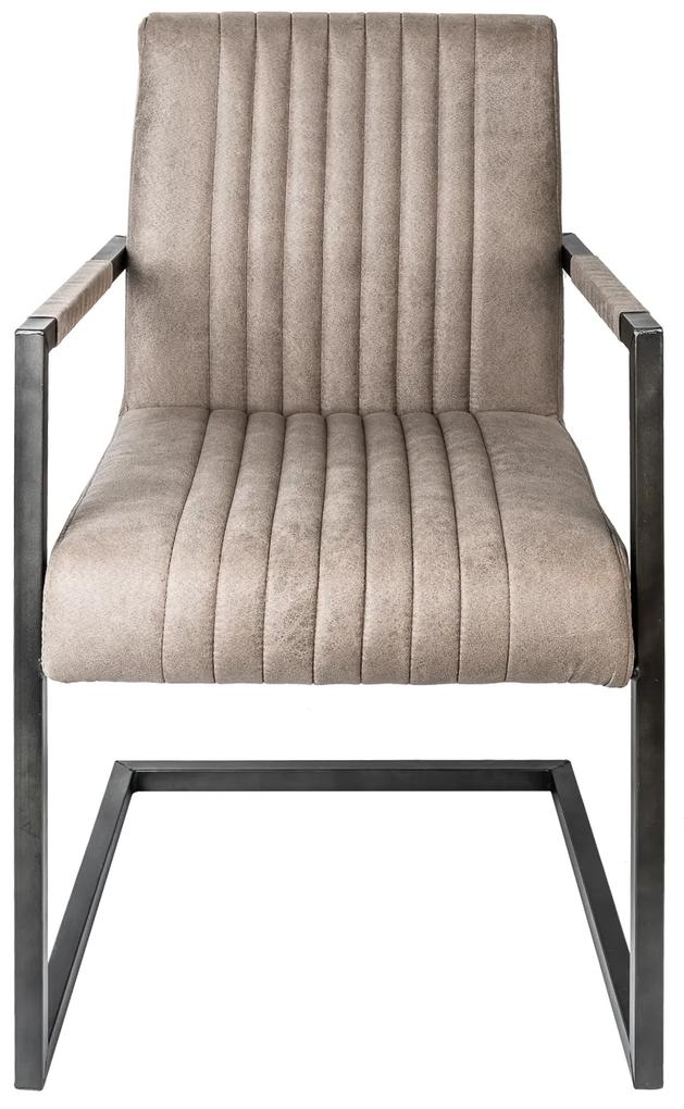 Noble Home Konferenční židle Asteg s loketními opěrkami, taupe