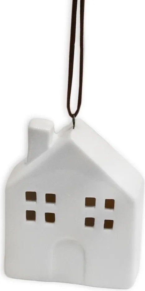 Porcelánový domek na zavěšení 7,4 cm