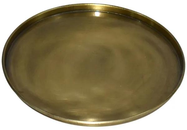 Kovový podnos Doré v měděné barvě - průměr 22 cm