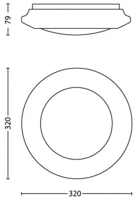 Nástěnné a stropní LED svítidlo Philips Cinnabar 33362/31/17 16W 1500lm 4000K neutrální bílá