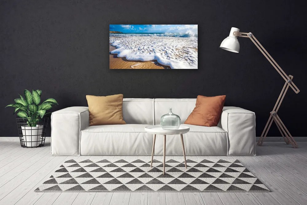 Obraz na plátně Pláž Moře Pisek Příroda 125x50 cm