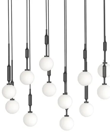 Designový lustr Ero S 12 chrom