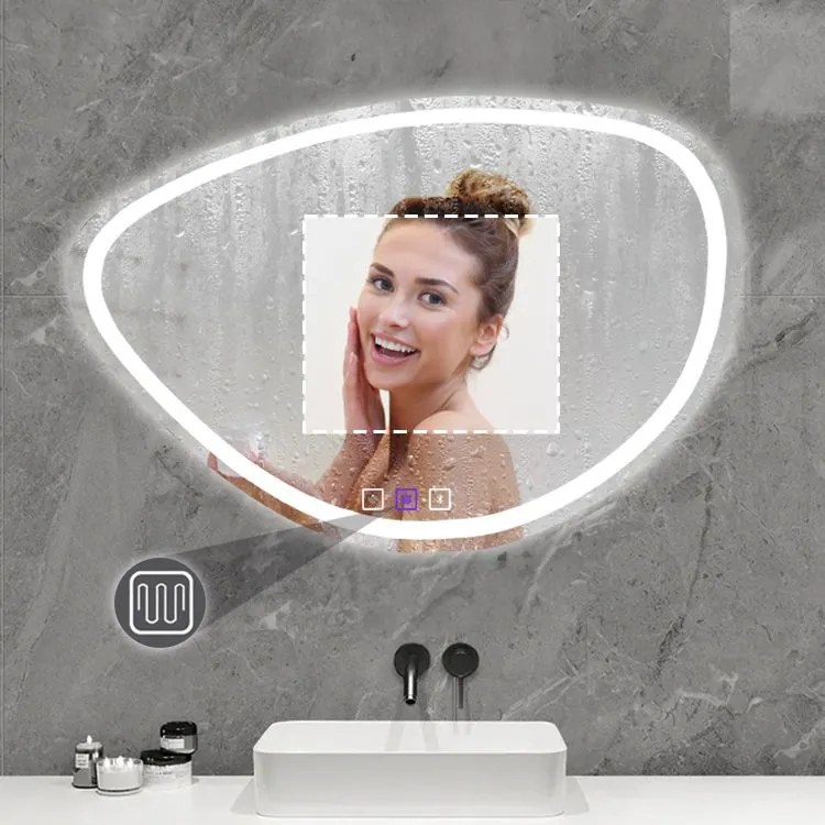 Tutumi Rea Fog, LED koupelnové zrcadlo 100x70cm s bluetooth, HOM-05516