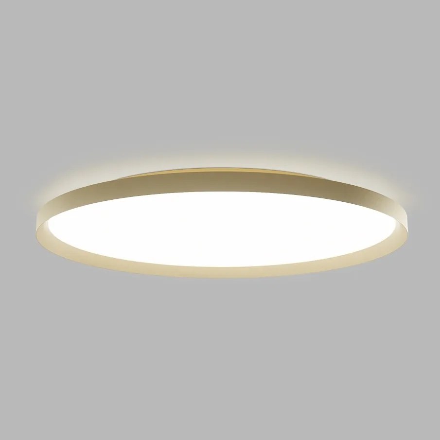 LED2 1275057DT Moon, stropní svítidlo, 88W LED 3000/4000K stmívatelné TRIAC, zlatá, Ø80cm