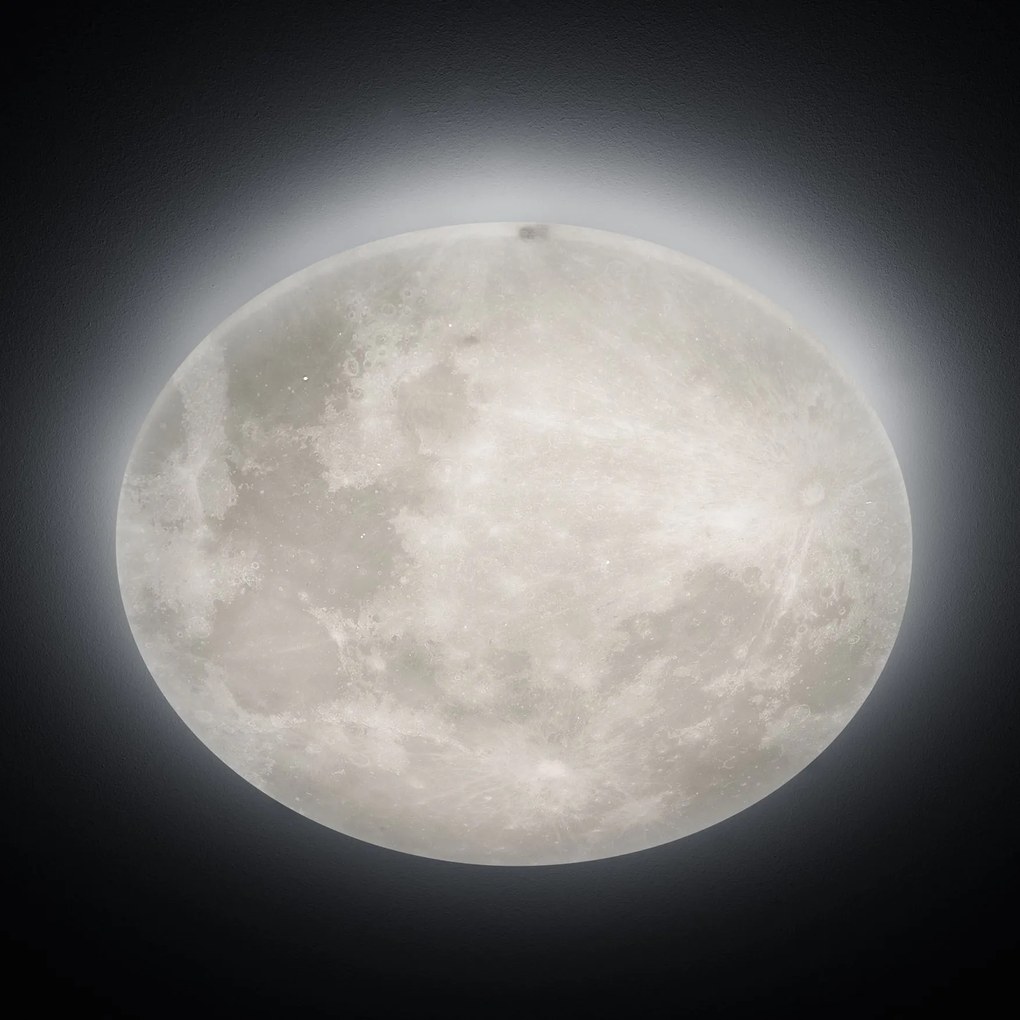 Trio 627516000 Lunar, stropní svítidlo se simulací fáze měsíce, 40W LED 3000K dálkový ovladač, prům. 60cm