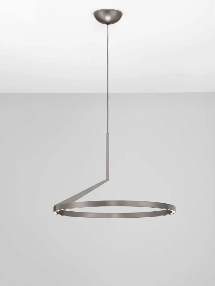 Hliníkové LED stmívatelné závěsné svítidlo ve stříbrné barvě ø 60 cm Tilia – Nova Luce