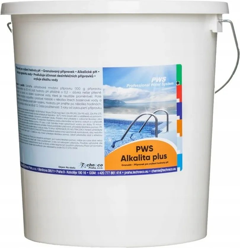 Pws Alkalita plus 9kg bazénová chemie