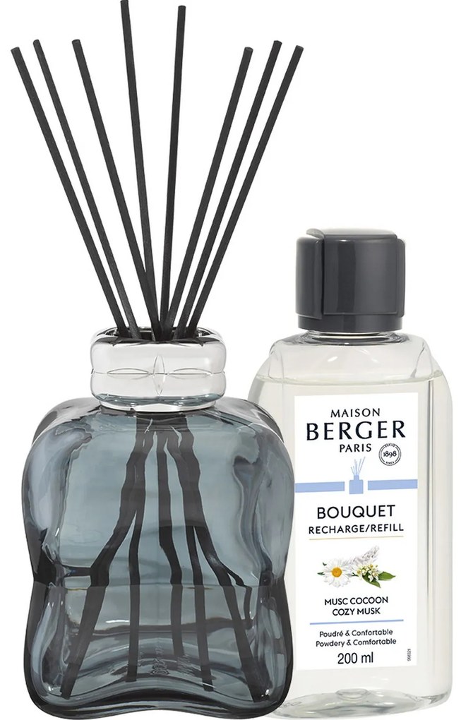 Maison Berger Paris Aroma difuzér Cosy, modrý + náplň Uklidňující pižmo 200 ml 7827