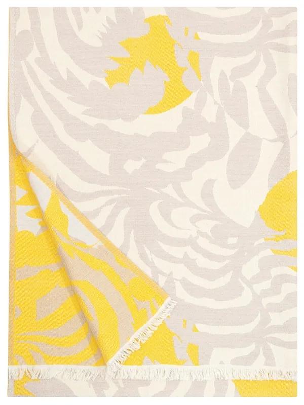 Merino deka Kuutamo 130x180, béžovo-žlutá