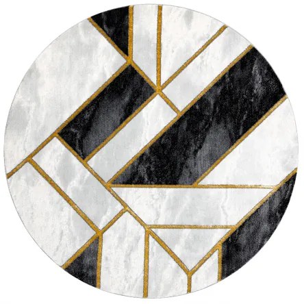 koberec kulatý EMERALD výhradní 1015 glamour, stylový mramor, geo velikost kruh 160 cm | krásné koberce cz