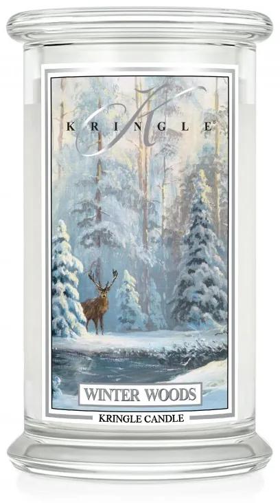 Kringle Candle svíčka Winter Woods (sójový vosk), 623 g
