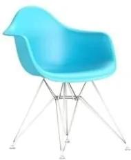 Designová židle DAR, sky blue (RAL 9003)