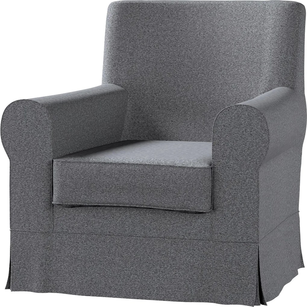 Potah na křeslo IKEA Ektorp Jennylund barva šedá látka pletený vzor