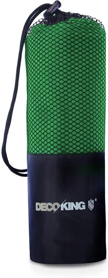 Zelená rychleschnoucí osuška DecoKing EKEA, 80 x 160 cm