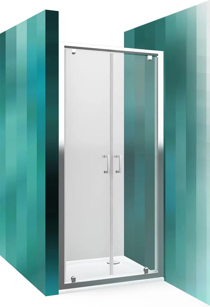 ROLTECHNIK Sprchové dveře dvoukřídlé pro instalaci do niky LLDO2/800 brillant/transparent 552-8000000-00-02