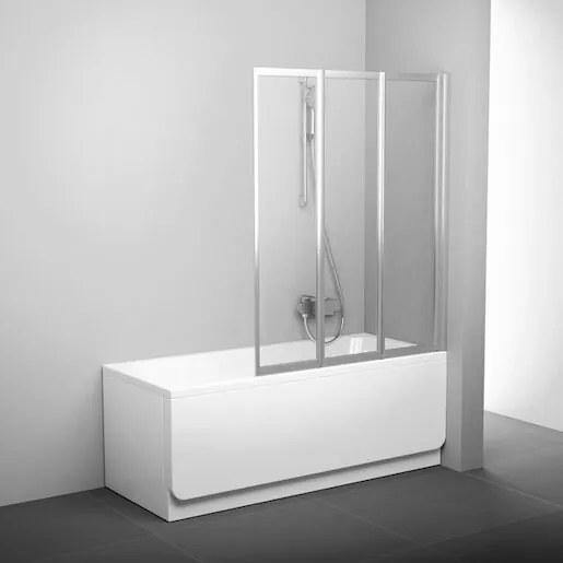 Ravak Supernova vanová zástěna 140x100 cm satin 795p0u00z1 VS3100TS