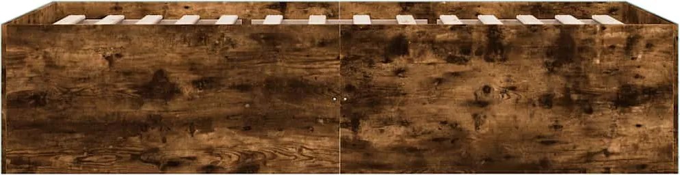 Rám postele kouřový dub 90 x 190 cm kompozitní dřevo 3280976