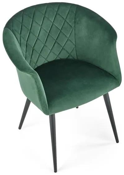 HALMAR K421 židle tmavě zelená