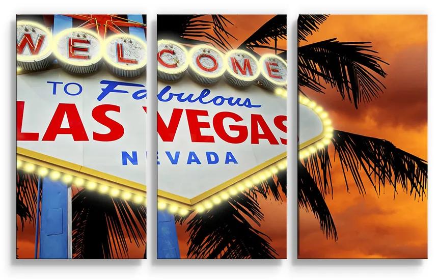 Sablio Obraz - 3-dílný Fabulous Las Vegas - 120x80 cm