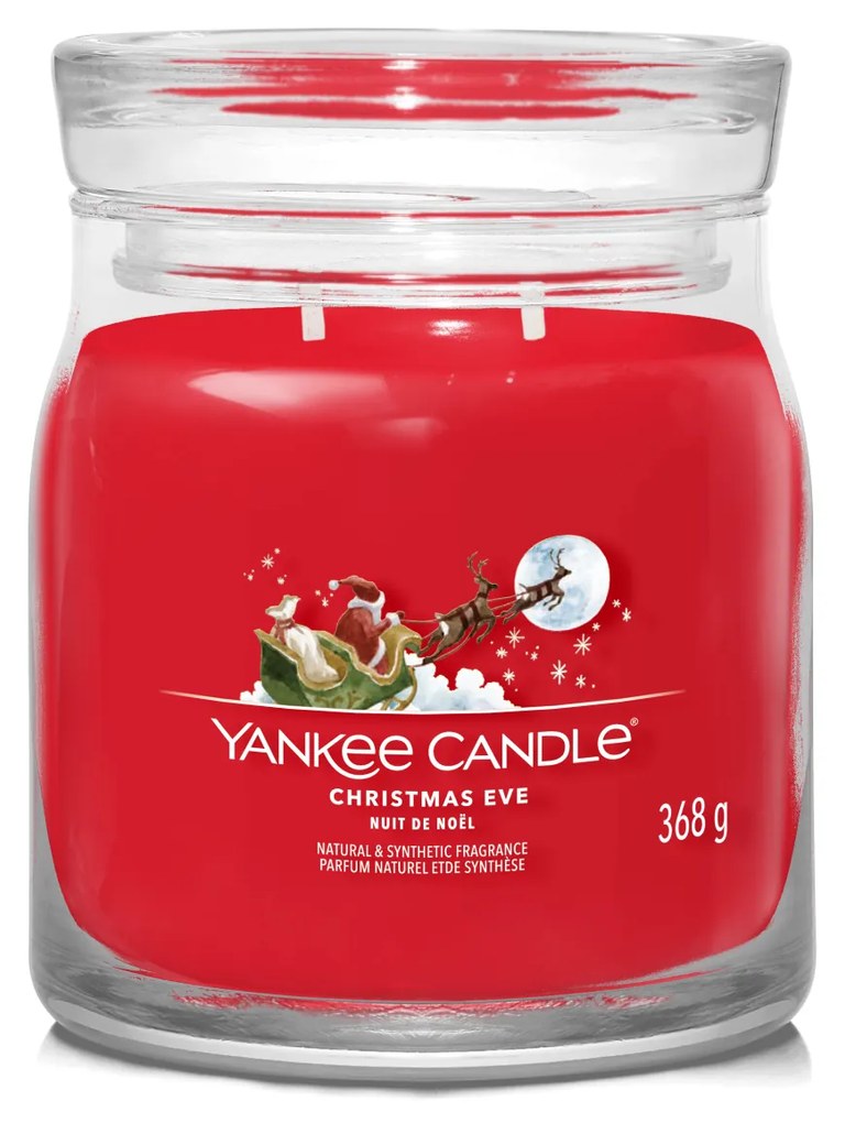 Yankee Candle vonná svíčka Signature ve skle střední Christmas Eve 368g