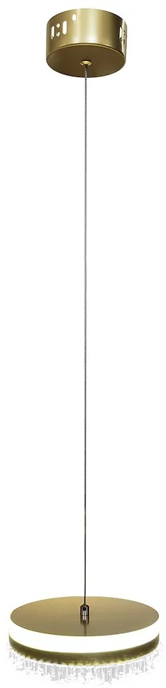 Závěsné LED svítidlo Preciosa, 1x LED 25w, 4000k, g