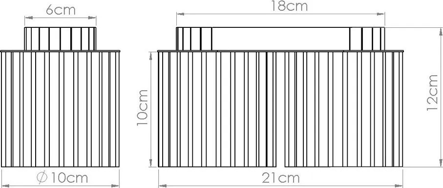 Modré kovové bodové svítidlo 10x21 cm Zora – Sollux
