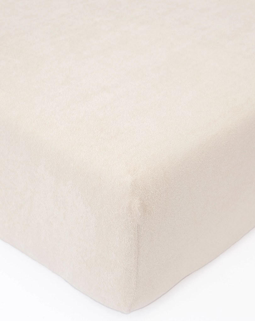 MK Lůžkoviny Froté prostěradlo 160 × 200 cm - přírodní