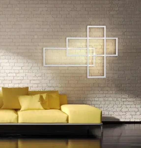 LED nástěnné svítidlo Quadratus bílé