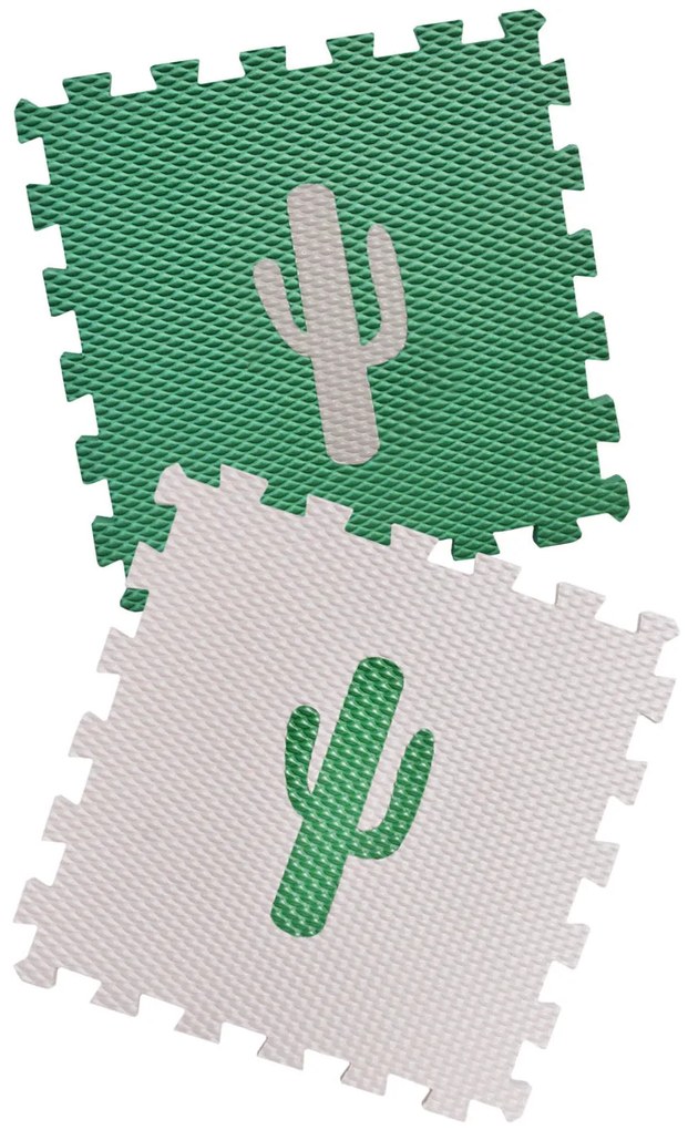 Minideckfloor Kaktus Barevná kombinace: Tmavě zelená s hnědým kaktusem