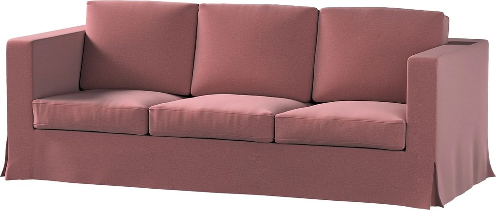 Potah na pohovku IKEA Karlanda 3-místná nerozkládací, dlouhý barva fialová látka sametová