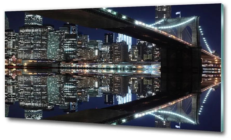 Wallmuralia Foto-obrah sklo tvrzené Brooklynský most 100x50