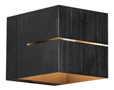Moderní nástěnné svítidlo Gunmetal se světelným efektem - Transfer Groove
