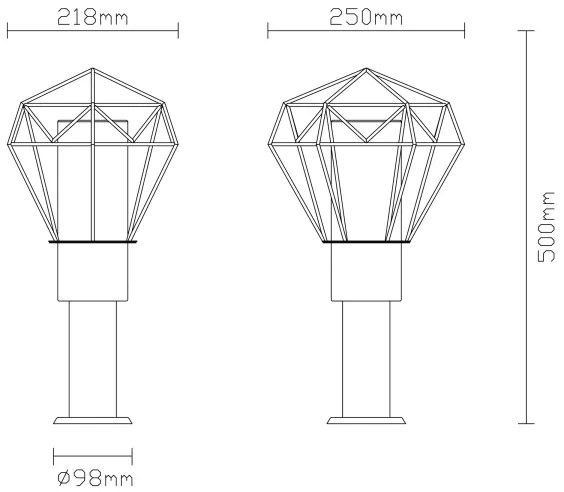 Globo 31356 - Venkovní lampa HORACE 1xE27/15W/230V IP44